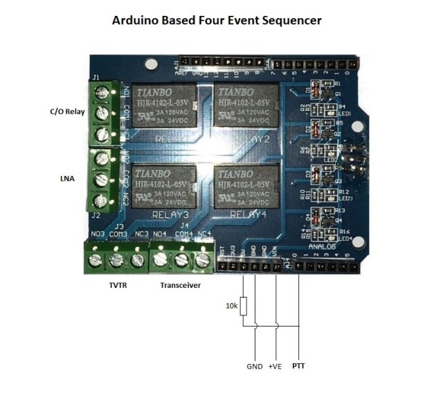 An Arduino Based Four Event Sequencer | G4HSK